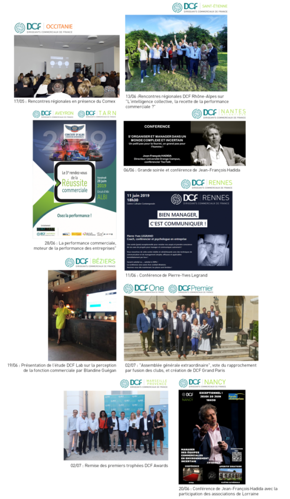 LES ÉVÉNEMENTS DCF EN RÉGIONS - Réseau DCF