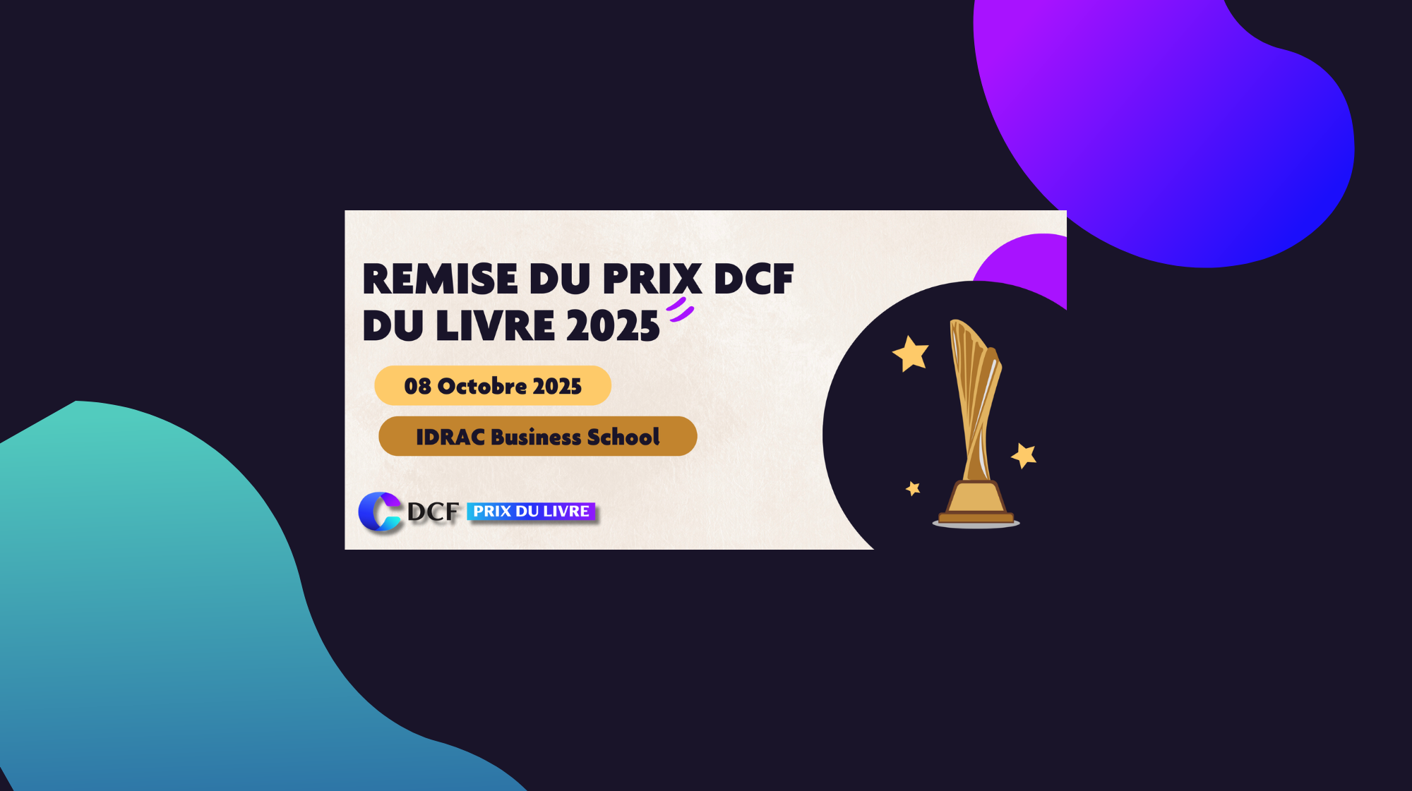 Remise du prix DCF du livre 2025 - Réseau DCF